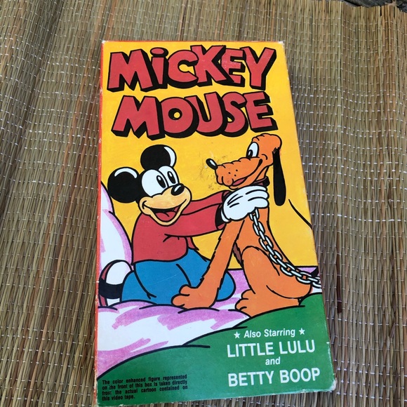 Disney Media Mickey Mouse Vhs Starring Little Lulu Betty Boop Poshmark